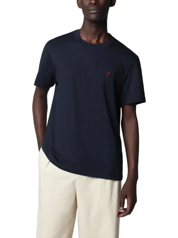 AMI Paris De Coeur Night T-shirt - Blue