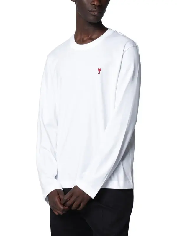 AMI Paris De Coeur Sweater - White