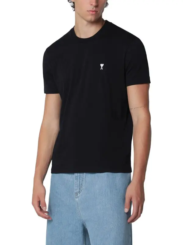 AMI Paris De Coeur T-shirt - Black