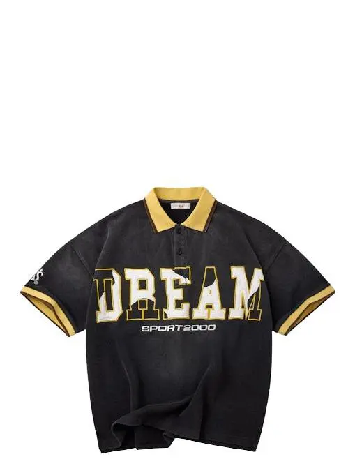 VALE FOREVER Dreams Polo Shirt - Black