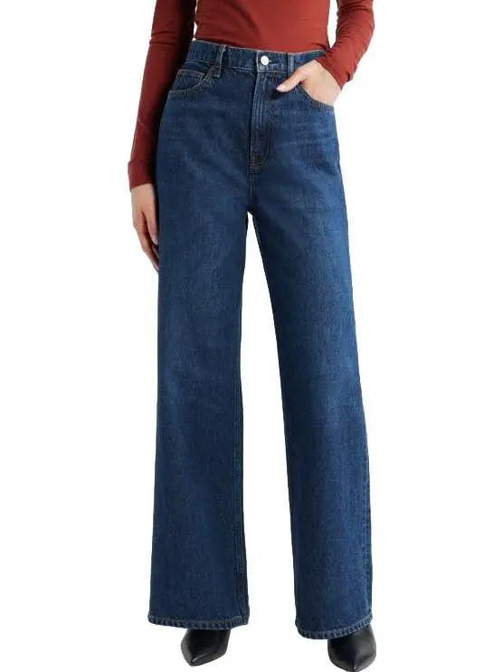 REFORMATION Cary Slouchy High Rise Wide Leg Jeans - Titan