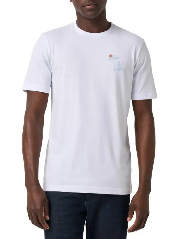 Travis Mathew Dreams To Reality Cotton Graphic T-shirt - White