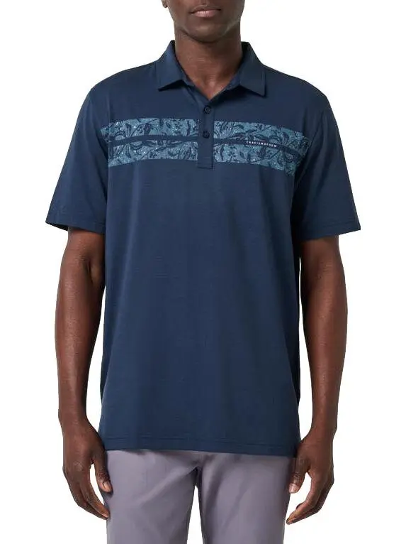 Travis Mathew Performance Jersey Polo - Total Eclipse