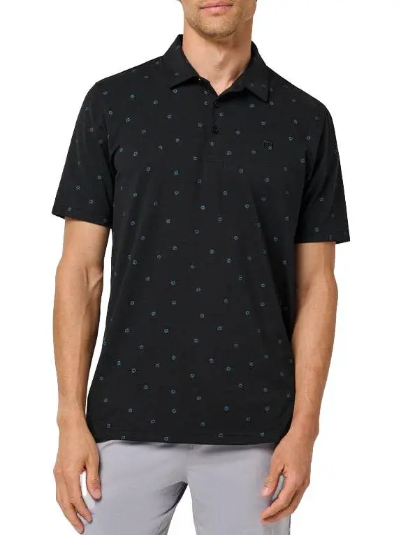 Travis Mathew Performance Jersey Polo - Black
