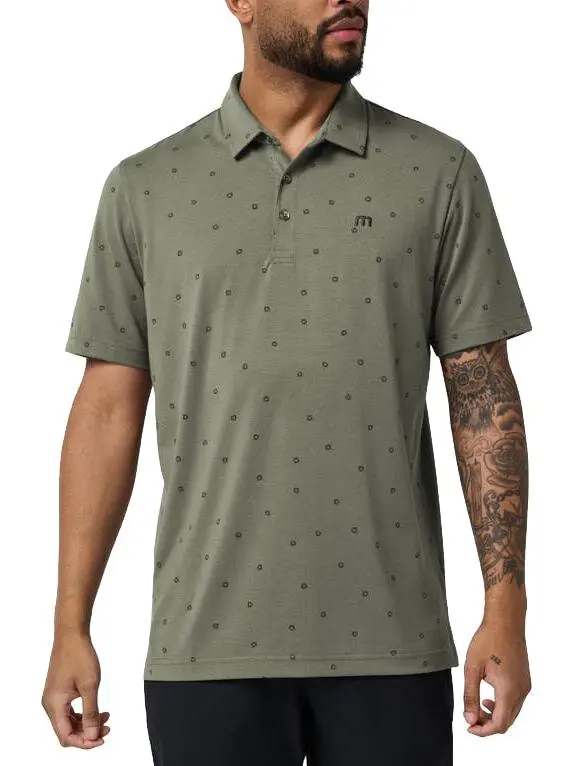 Travis Mathew Performance Jersey Polo - Dark Olive