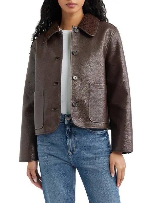 Rails Terra Faux Shearling Jacket - Walnut
