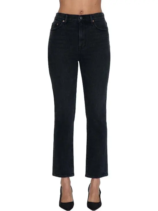 PISTOLA Bri High Waist Ankle Straight Leg Jeans - Overcast