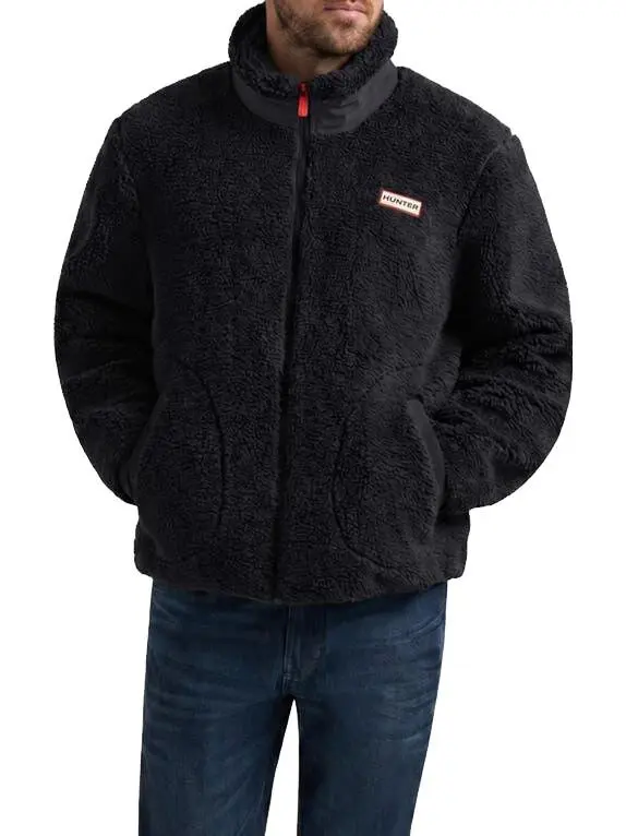 Hunter Faux Shearling Jacket - Black