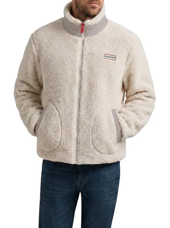 Hunter Faux Shearling Jacket - Egret