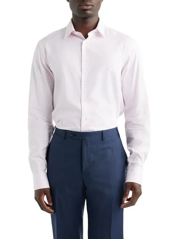 Canali Regular Fit Dress Shirt - Pink