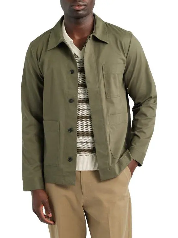 Nn07 Gabe 1920 Organic Cotton Chore Jacket - Capers
