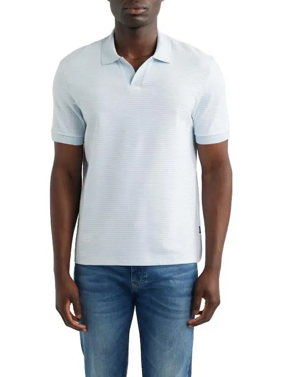 BOSS Pye Johnny Collar Polo - Light Blue