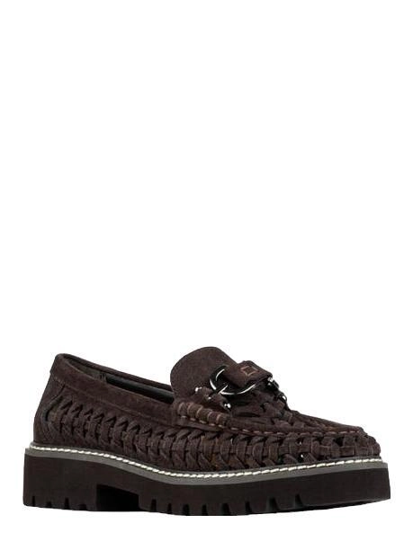 DONALD PLINER Hansine Lug Sole Loafers - Dark Brown