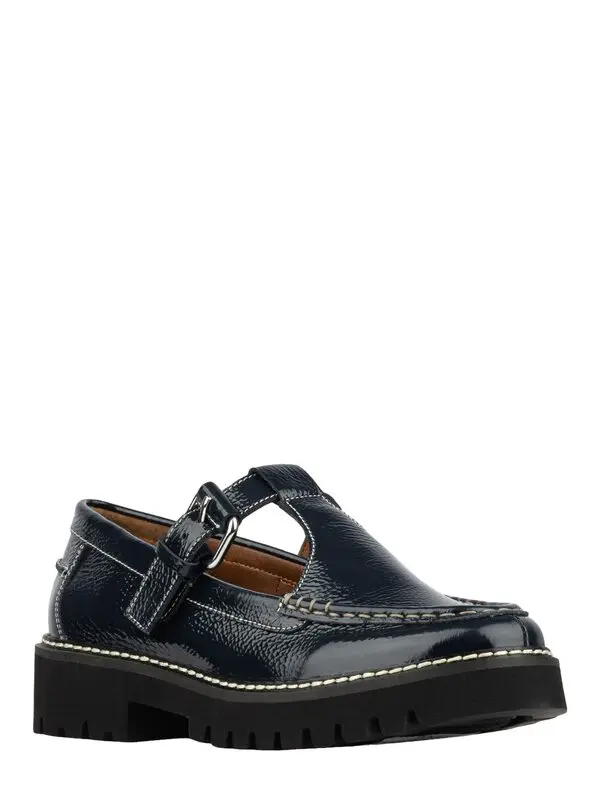 DONALD PLINER Helaina Mary Jane Loafer - Navy