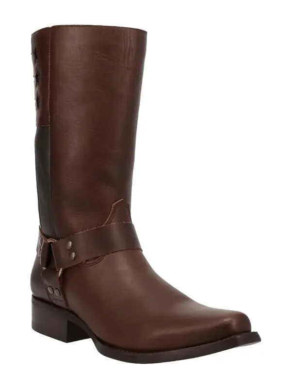 DINGO Patriot Leather Harness Boots - Brown