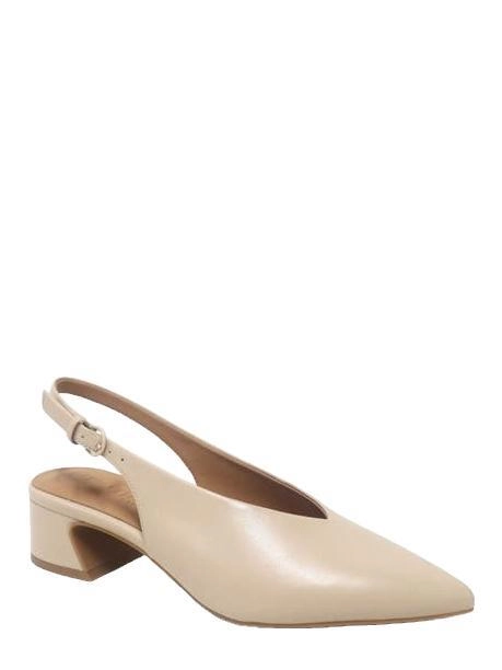 Gentle Souls Ginette Slingback Pumps - Sand Leather