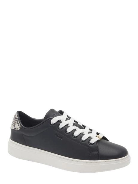 BOSS Kieran Lace-up Leather Sneakers - Black/python