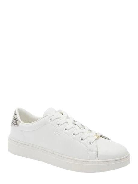 BOSS Kieran Lace-up Leather Sneakers - White/python