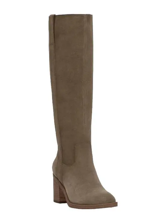 Lucky Brand Adana Knee High Suede Boot - Dark Green