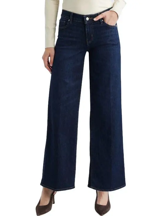 FRAME Le Slim Palazzo Low Rise Wide Leg Jeans - Lyra