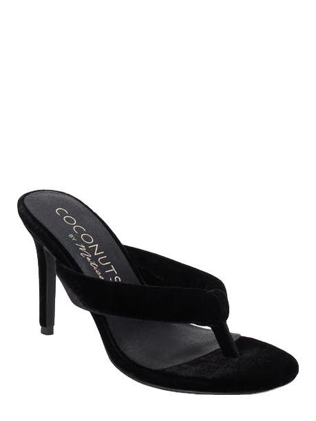 Matisse Velvet Flip Flops - Black