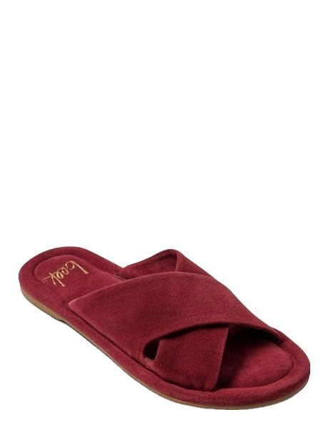 Beek Myna Crossover Strap Slide Sandal - Port
