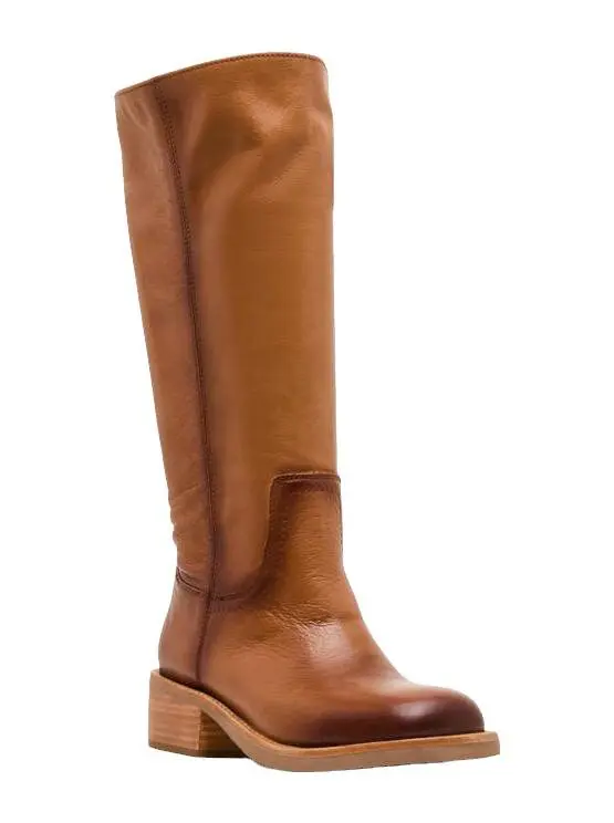 Steve Madden Rubi Knee High Boot - Cognac Leather