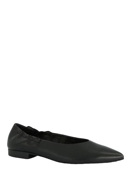 Paul Green Elly Pointed Toe Flat - Black Leather