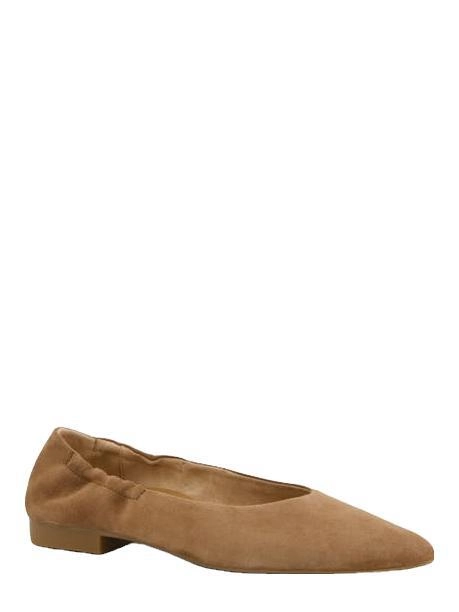Paul Green Elly Pointed Toe Flat - Nut Suede