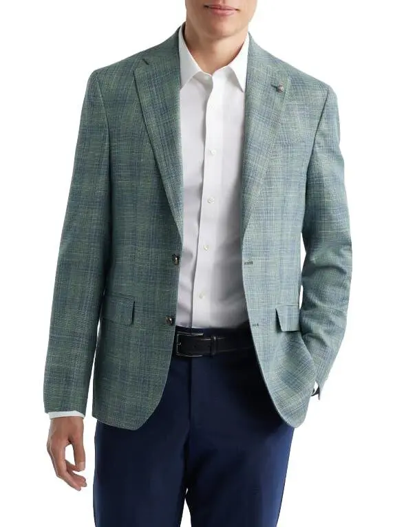 JACK VICTOR Midland Contemporary Fit Sport Coat - Sage Multi