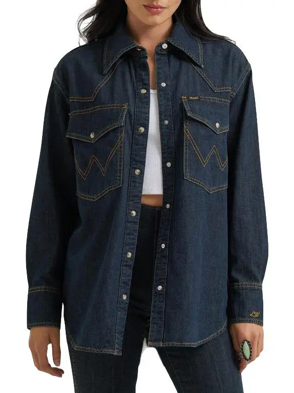 Wrangler Western Denim Shirt - Sandrider