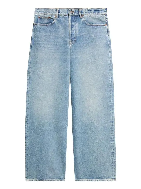 GOLDEN GOOSE Journey Parker Wide Leg Jeans - Blue