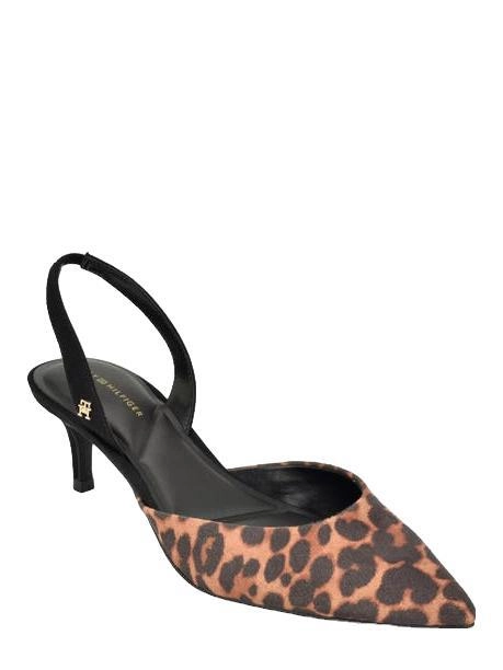 Tommy Hilfiger Slingback Kitten Heel Pumps - Tan