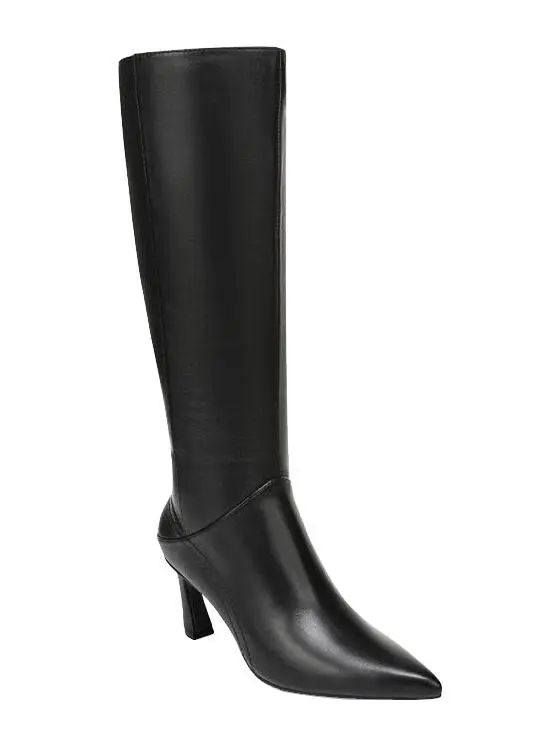 Naturalizer Edina Pointed Toe Knee High Boot - Black Leather
