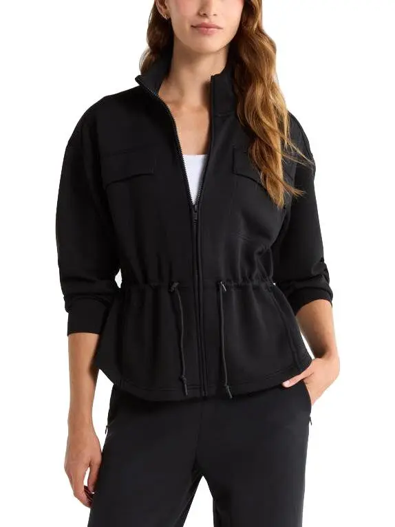 Zella Soft Luxe Utility Jacket - Black