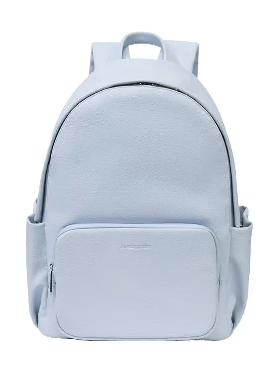 HEDGREN Faux Leather Backpack - Aither Blue