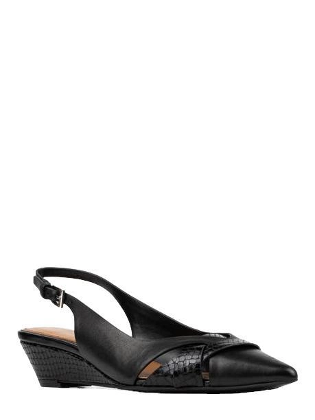 DONALD PLINER Barbee Slingback Wedge Pump - Black