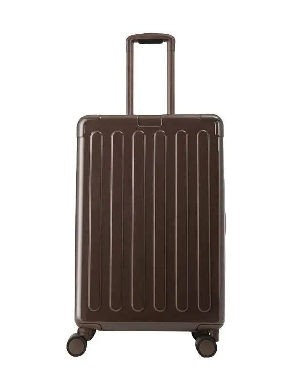 HEDGREN Nostos Glossy Medium Spinner Suitcase - Espresso