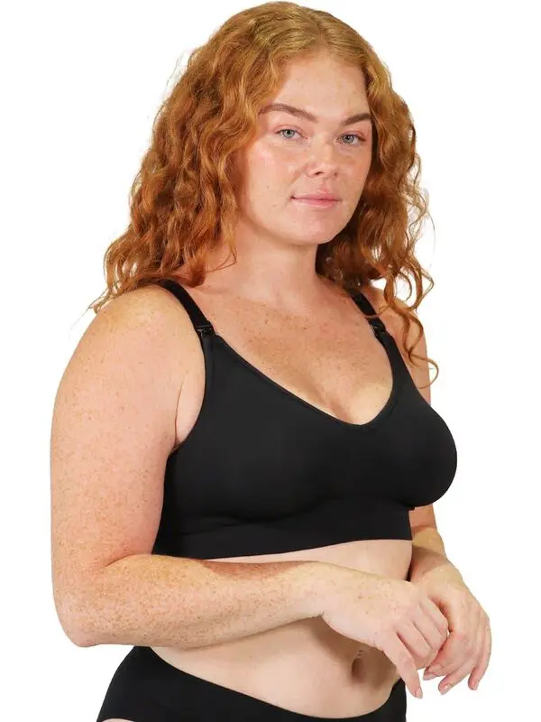 CAKE MATERNITY Tiramisu Ultimate Seamless Maternity & Nursing Bra - Black