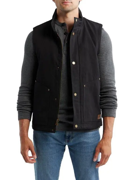 Pendleton Pine Grove Cotton Canvas Vest - Black