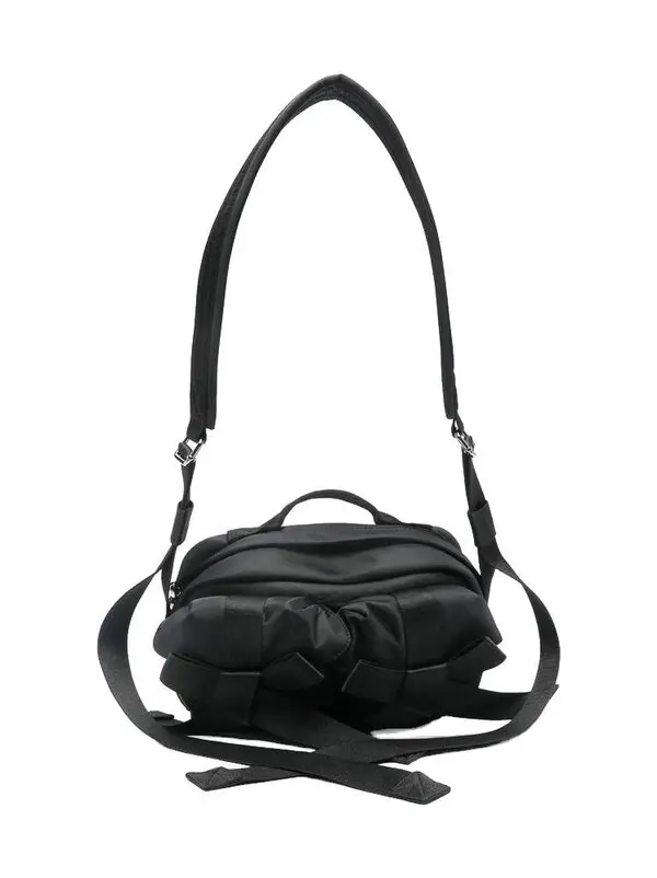 Simone Rocha Woven Nylon Satchel Bag - Black