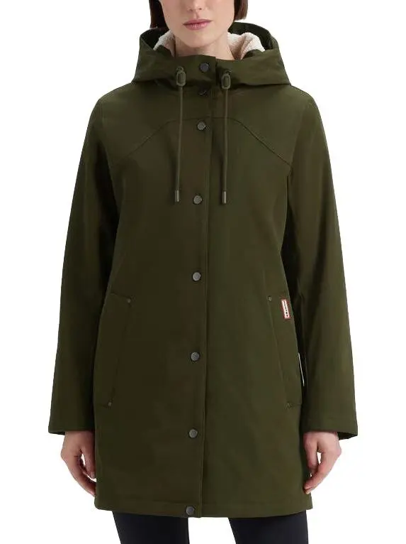 Hunter Billie Hooded Raincoat - Hunter Green