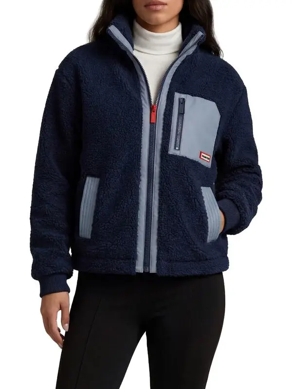 Hunter Emma High Pile Fleece Jacket - Midnight