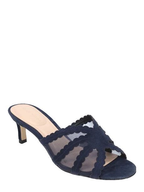 Pelle Moda Vione Kitten Heel Slide Sandal - Midnight