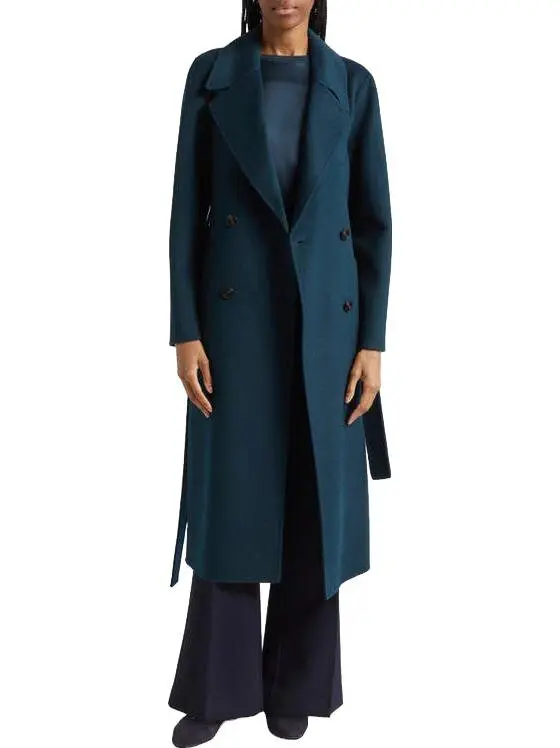 REISS Rene Wool & Cashmere Blend Coat - Teal