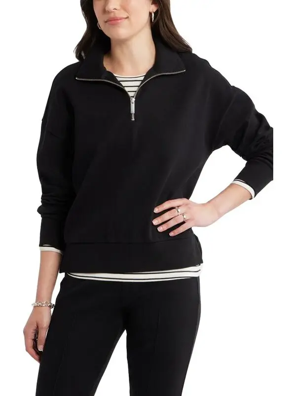 Caslon Half-zip Sweatshirt - Black