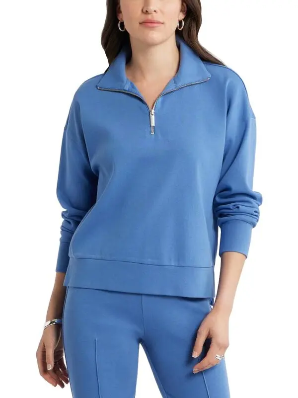 Caslon Half-zip Sweatshirt - Blue Glory