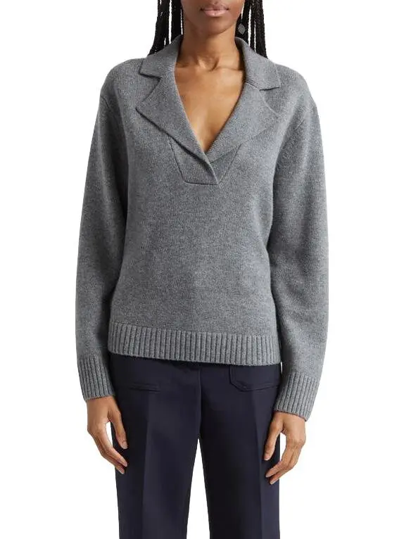 REISS Flo Wool & Cashmere Blend Sweater - Grey