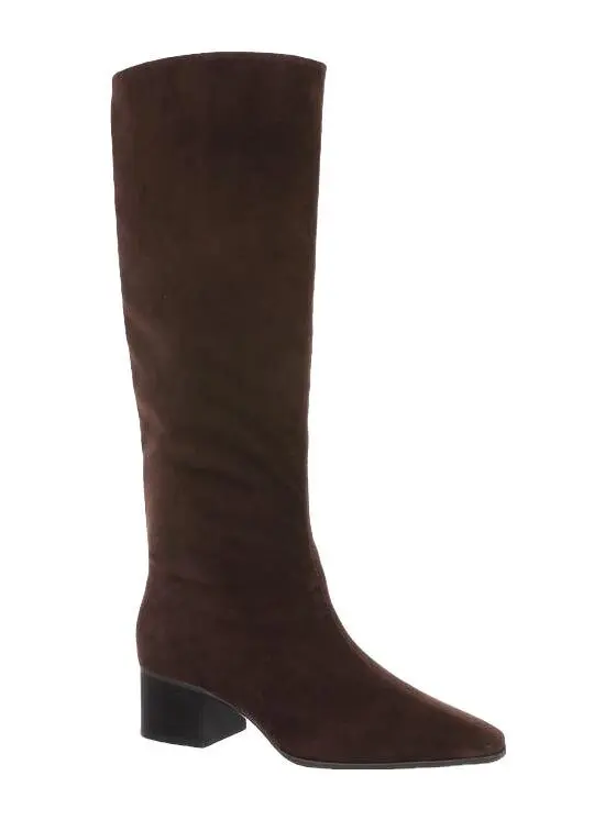 Nordstrom Banks Tall Suede Boot - Brown Chicory