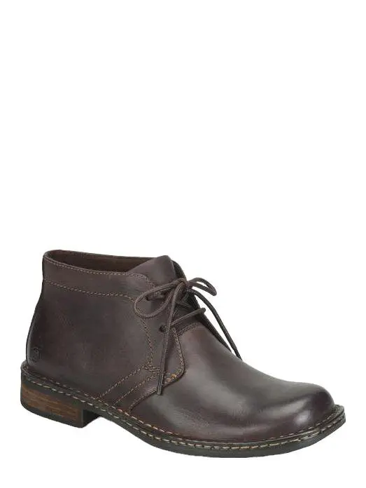 BØRN Harrison Plain Toe Chukka Boot - Dark Brown